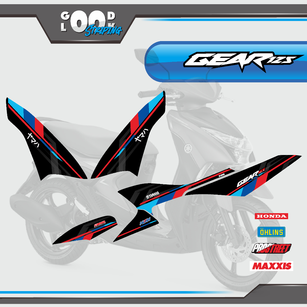 Mio Gear 125 BMW Trim Striping Sticker | Shopee Philippines