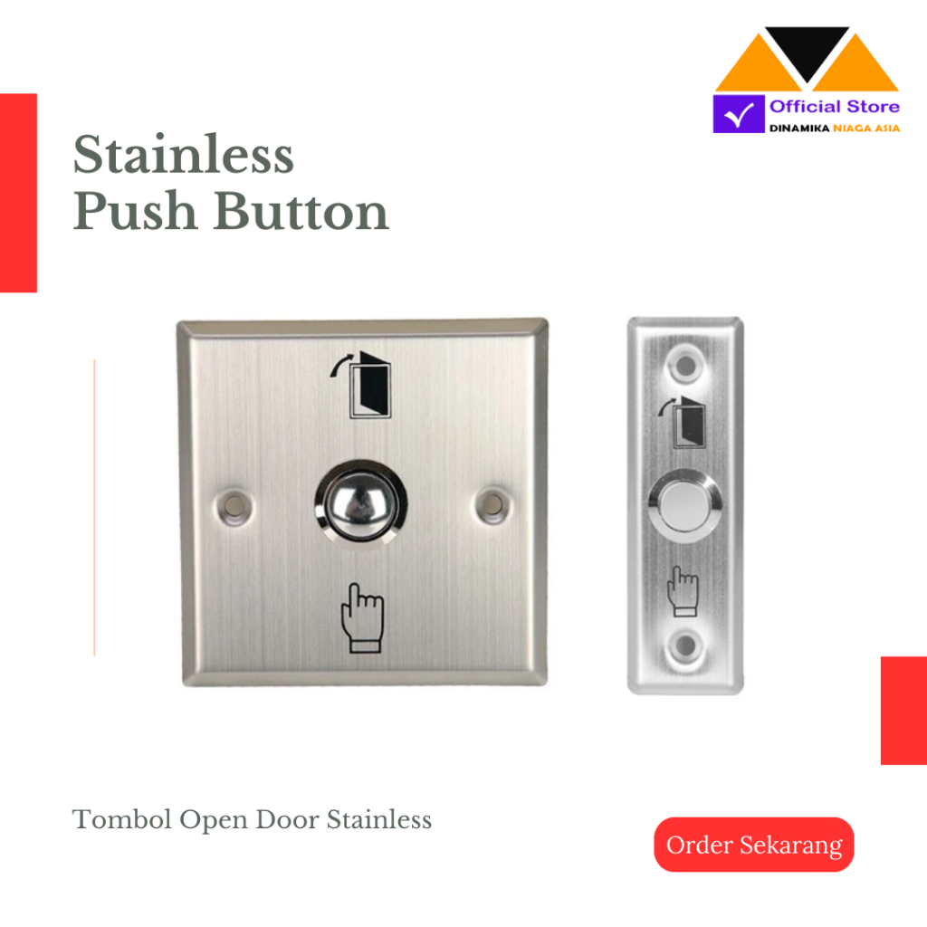 Push Button Stainless Exit Push Button Exit Door Push Button | Shopee ...
