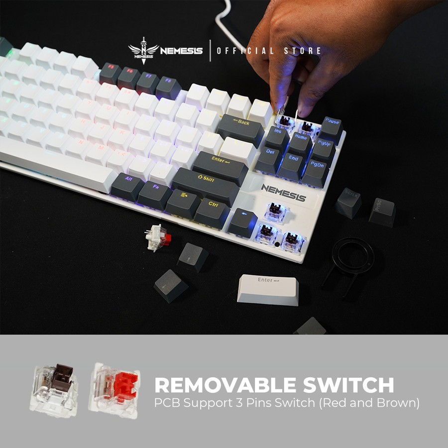 Nyk Nemesis MKN-01 Mechanical Gaming Keyboard EZALOR | Shopee Philippines