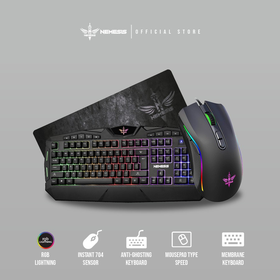 Nyk NEMESIS BASILLISK KC-500 COMBO GAMING KEYBOARD | Shopee Philippines