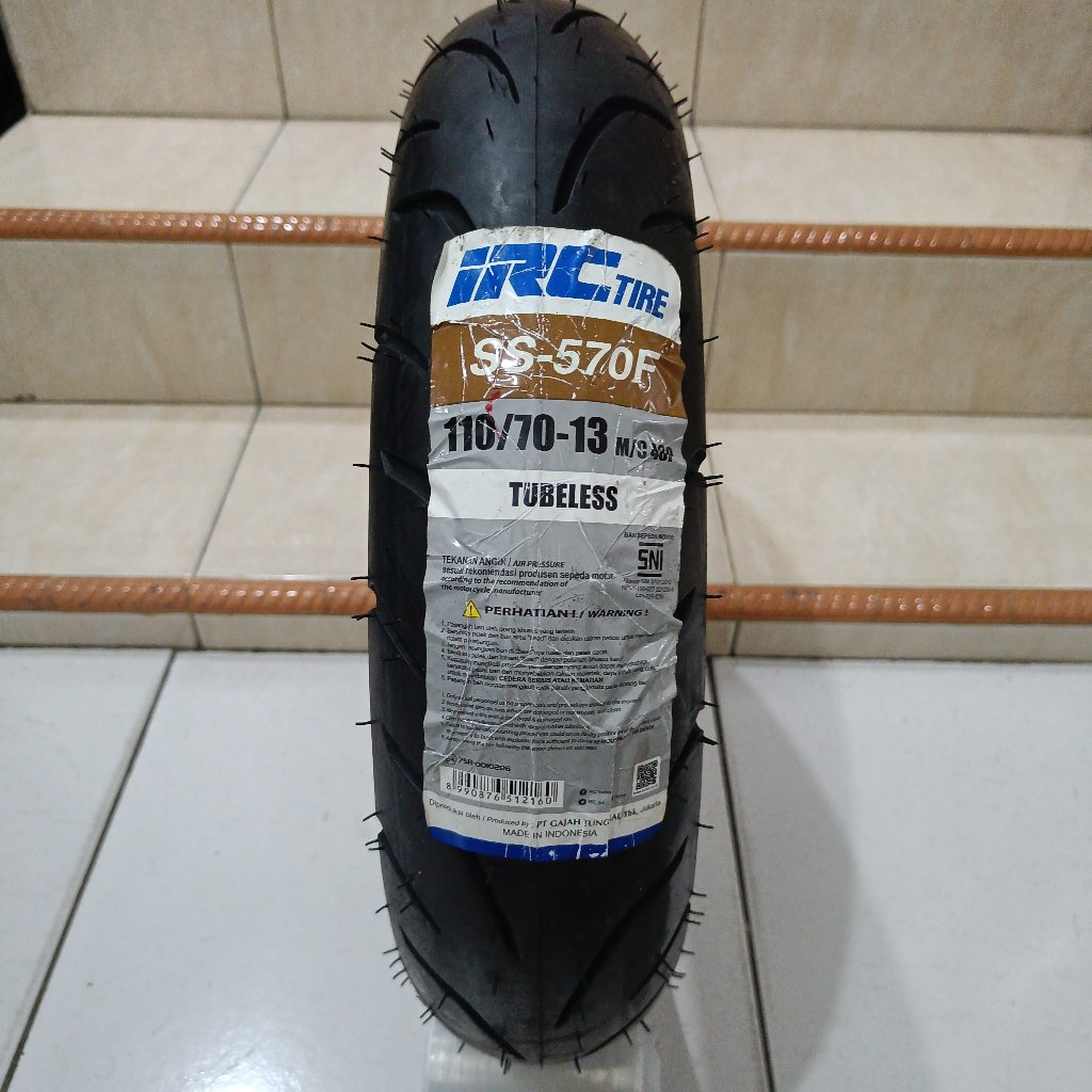 Nmax FRONT MOTORCYCLE OUTER TIRE IRC SS-570F 110/70-13 ORIGINAL ...