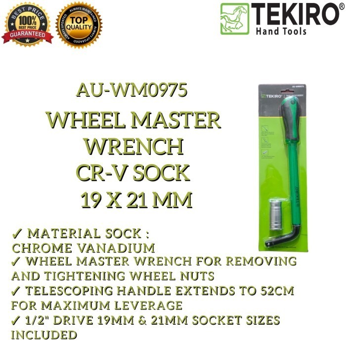 Tekiro Car Wheel Wrench Pull Wheel Master Wrench 19 X 21 mm | Shopee ...