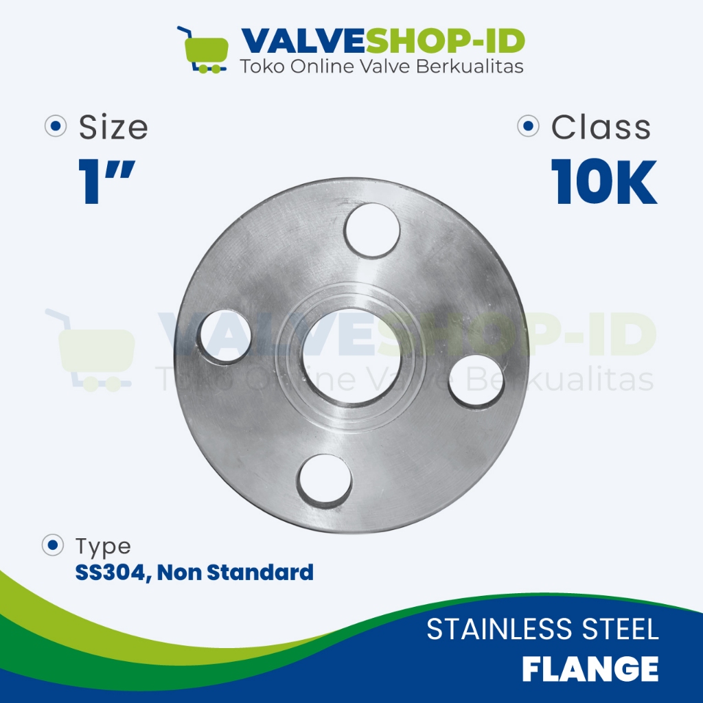 Flange 1 Inch JIS 10K Stainless Steel SS304 Non Standard | Shopee ...