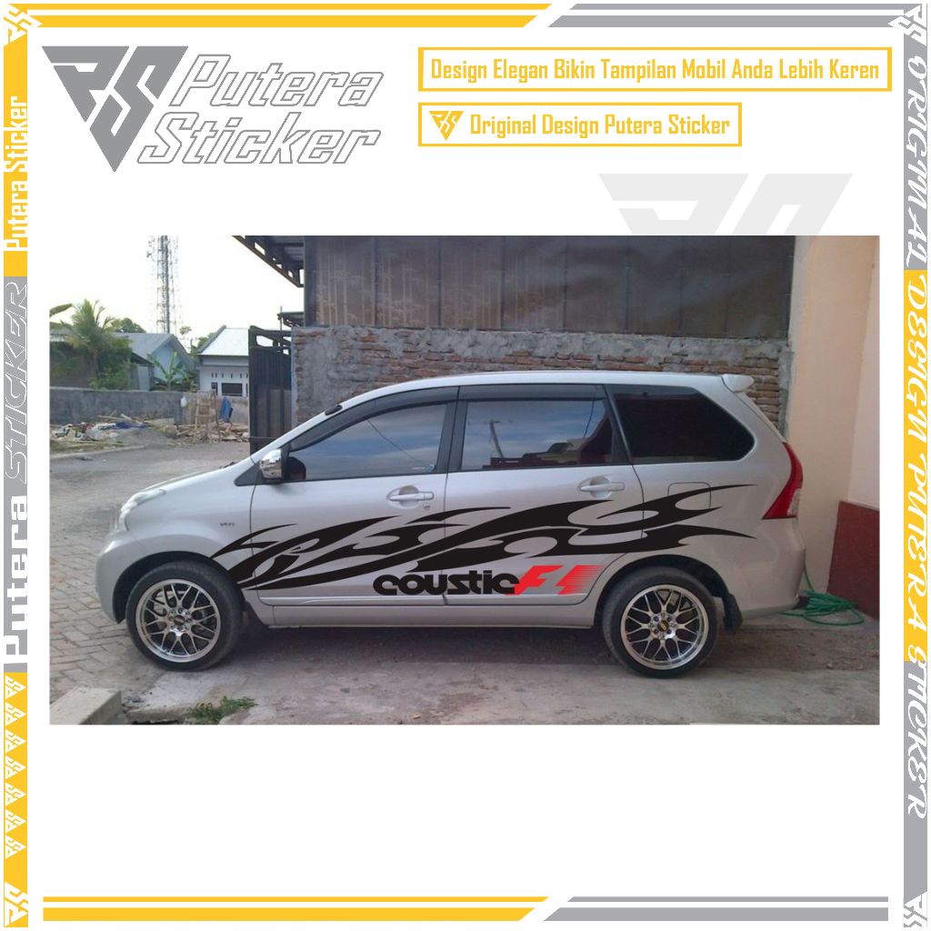 Toyota avanza car stickers, latest cool avanza xenia sigra car cutting ...