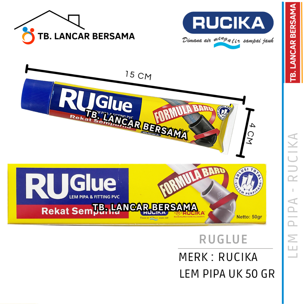 Ru GLUE PVC PIPE GLUE 50 Gr | Shopee Philippines