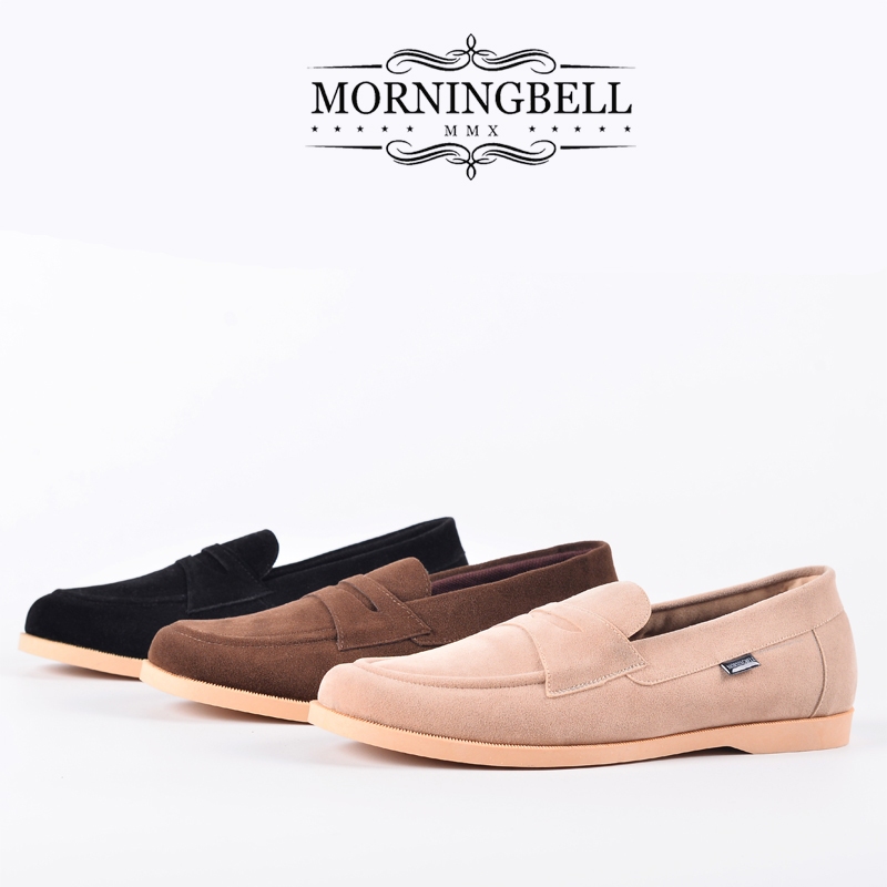 Morningbell - Men's Loafers SUEDE CASUAL Shoes | Shopee Philippines