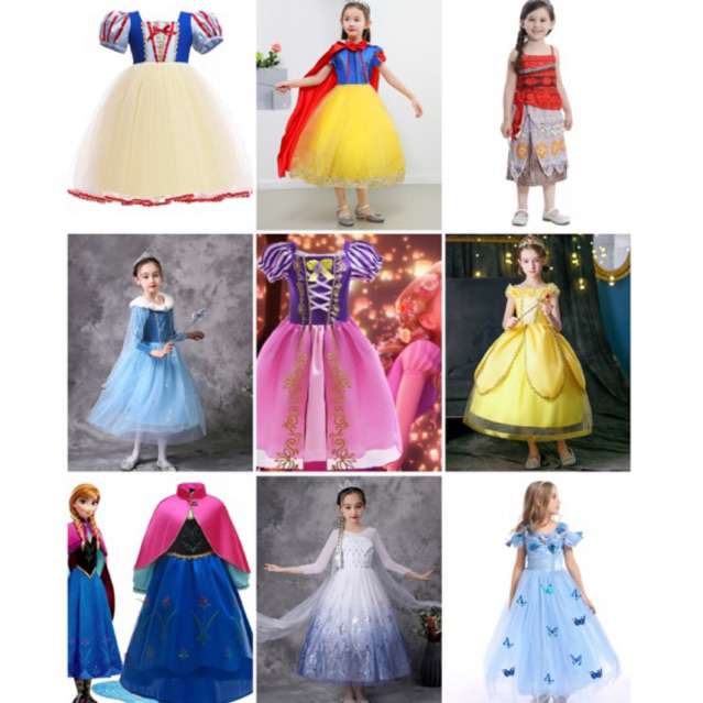 Children's princess dress/children's princess costume/disney princess ...