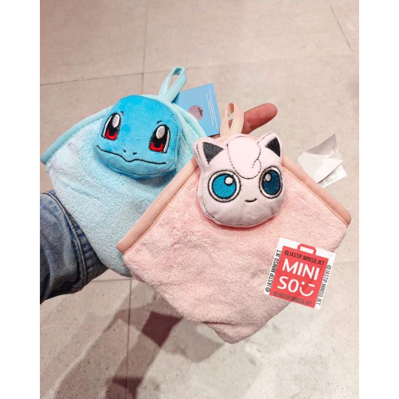 Miniso X POKEMON Hand Washcloth POKEMON Series SQUIRTLE/JIGGLYPUFF ...