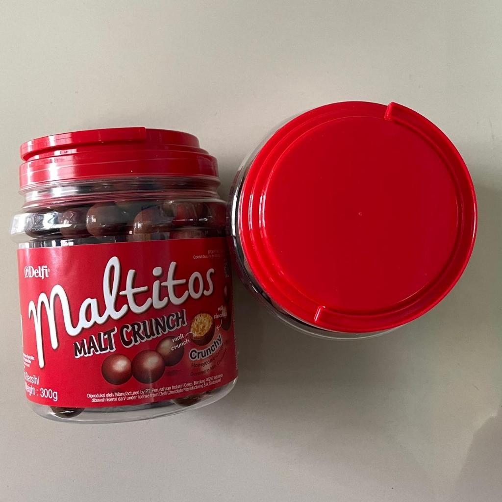 Delfi MALTITOS MALT CRUNCH JAR / JAR (NOT REPACK PACKAGING) | Shopee ...