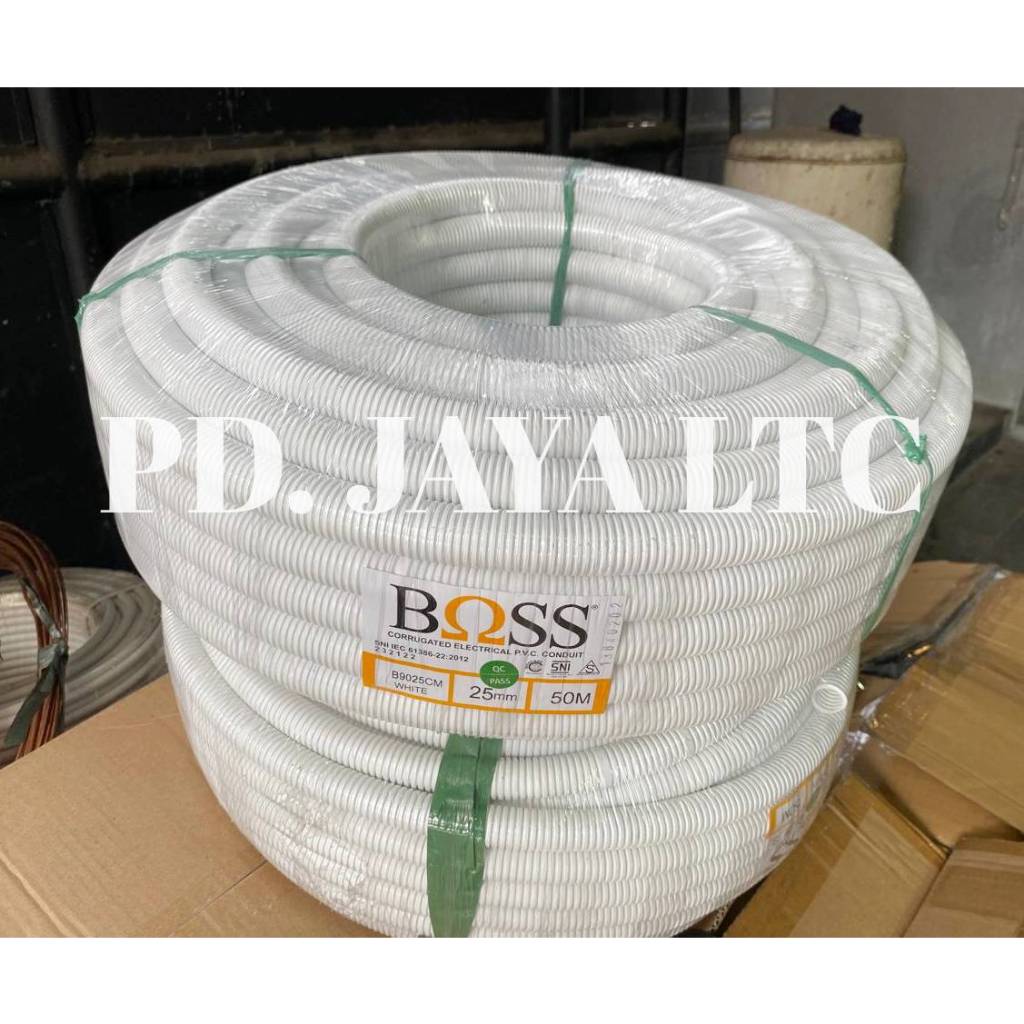 Boss Corrugated Electrical PVC Conduit 25MM 50 Meters - Conduit Pipe ...