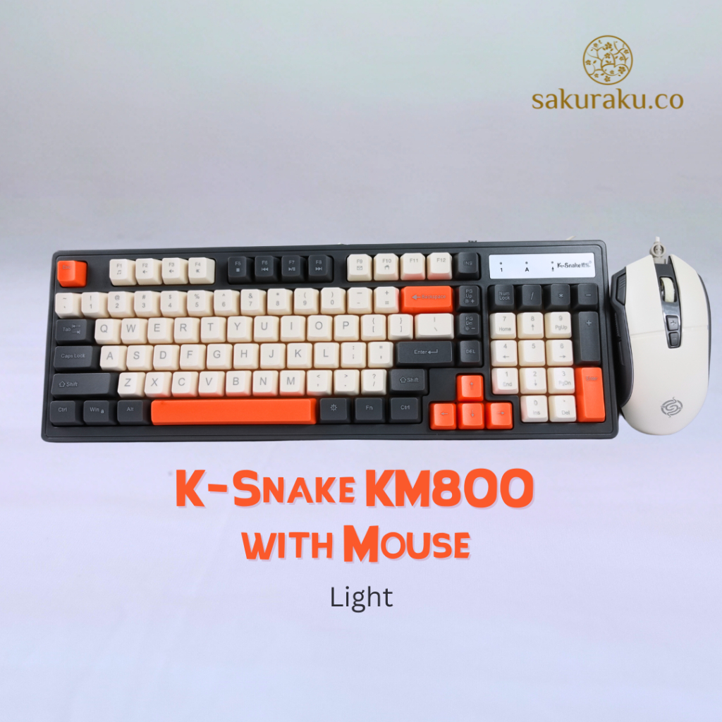 Km800 Keyboard+Mouse 1 Set Gaming Mechanical Feel Computer / Laptop USB Cable | Shopee Philippines