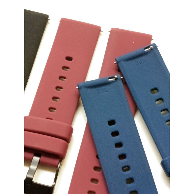 Rubber Strap Smart watch Universal 20mm 22mm Quick release | Shopee ...