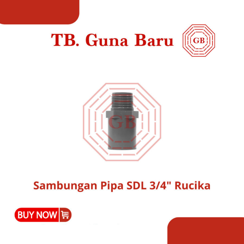 Sdl PVC Pipe Connection 3/4" Sock Outer Thread 3/4 Inch Rucika | Shopee ...
