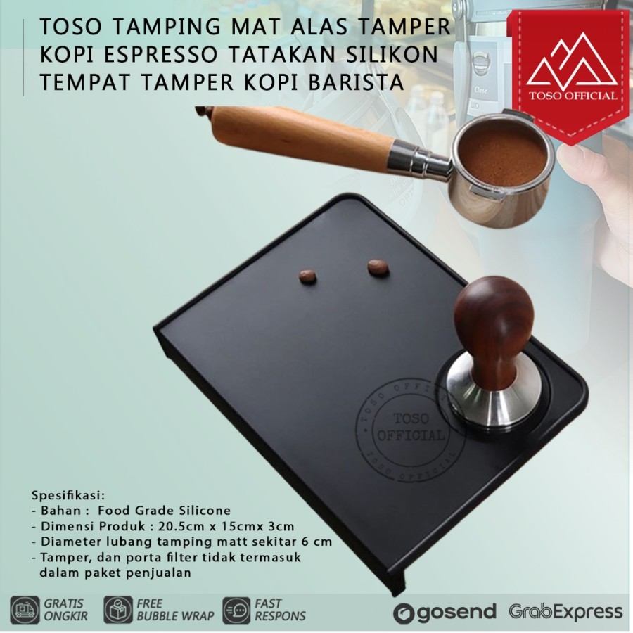TOSO Tamping Mat Tamper Base Coffee Tamper Coaster Barista Cafe ...