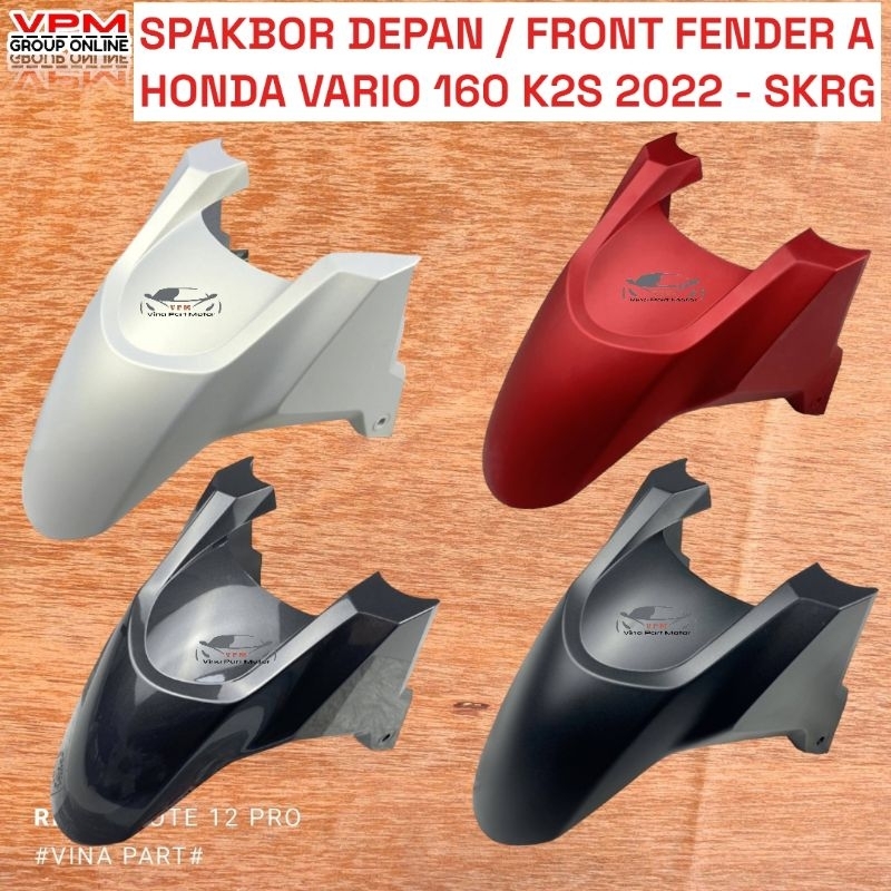 MERAH Front fender front fender vario 160 K2S black matte white matte ...
