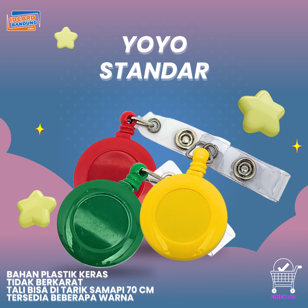 GANTUNGAN Yoyo Tali ID CARD Hanger ID CARD Hang Tag Name Tag STANDARD ...