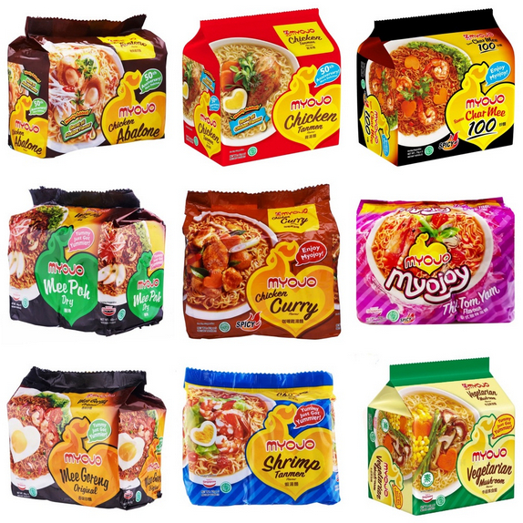 Myojo Instant Noodle - Charmee/Curry/Abalone/TomYam/Tonmen/Mee Poh Dry ...