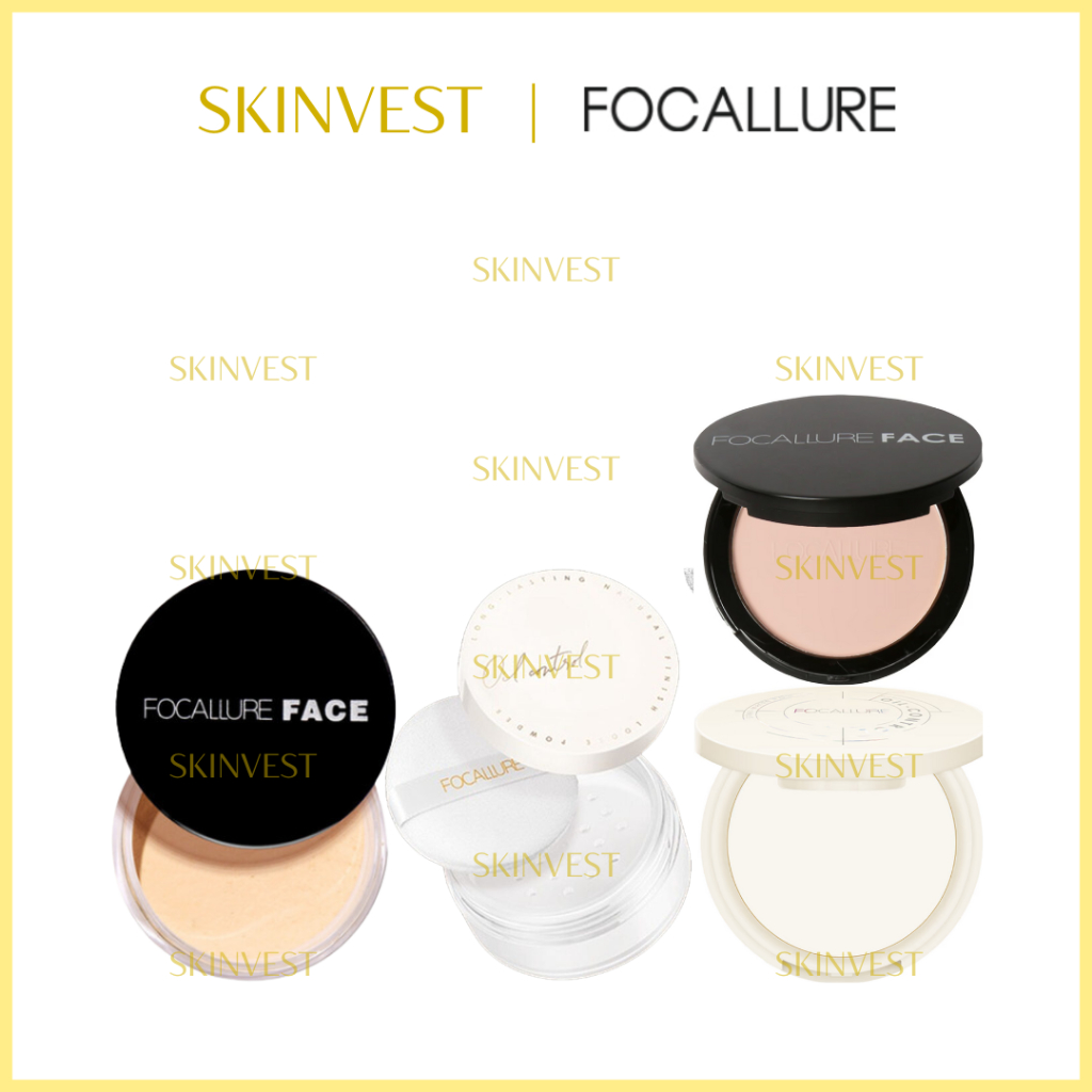 Focallure Powder Compact Loose Setting Poreless Matte Oil Control Stay ...