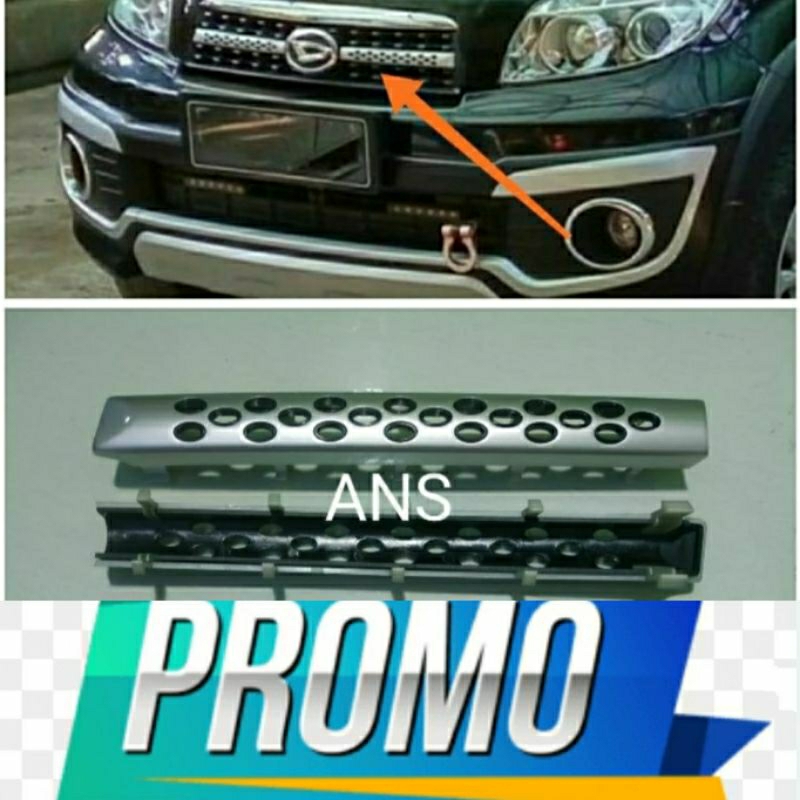 List grill TERIOS NEW ADVENTURE/Rush 2010-2014 original | Shopee ...