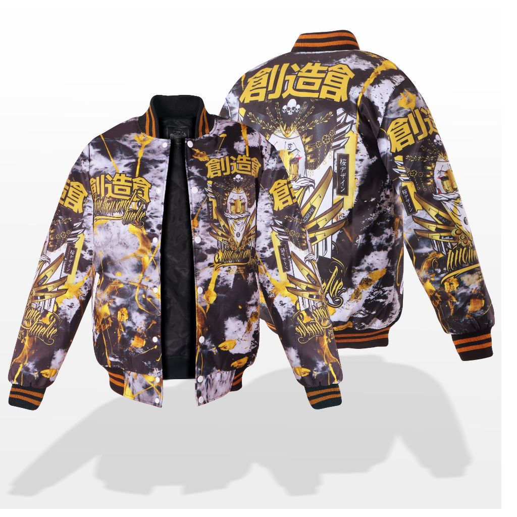 Unisex Original Full Printed Varsity Jacket | Shopee Philippines