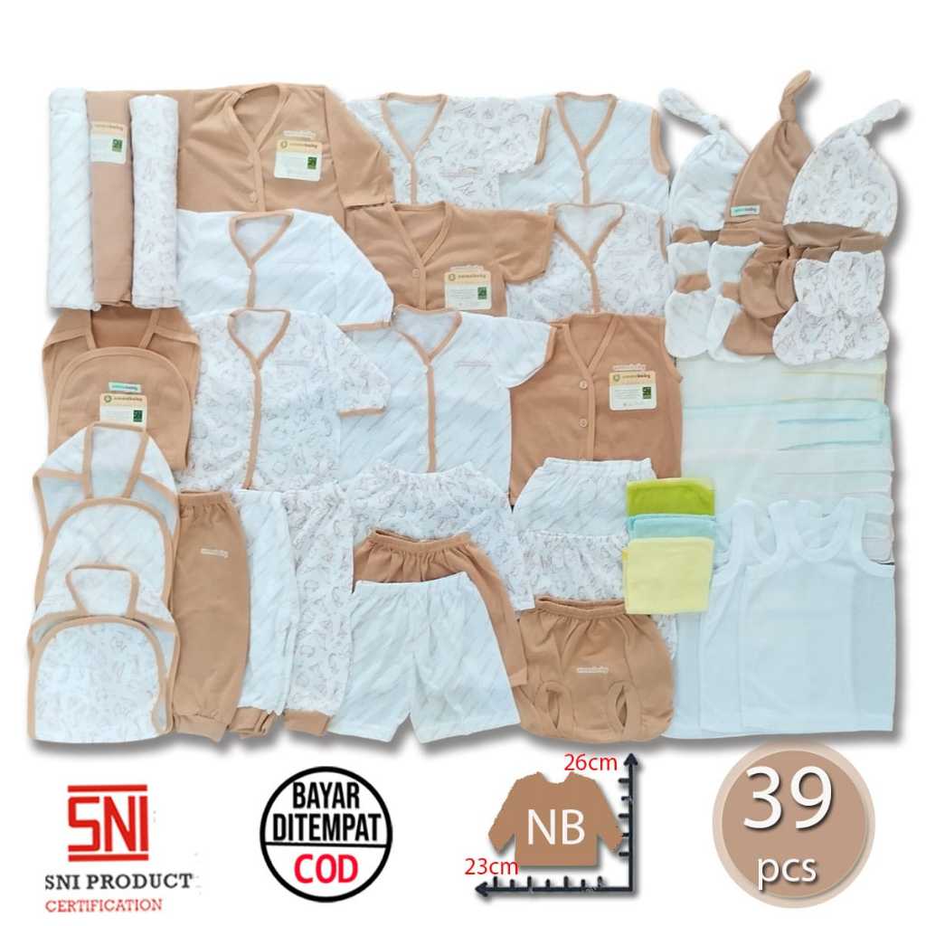 Ummababyshop 39 pcs Newborn Baby Clothes Set SNI Newborn Equipment ...