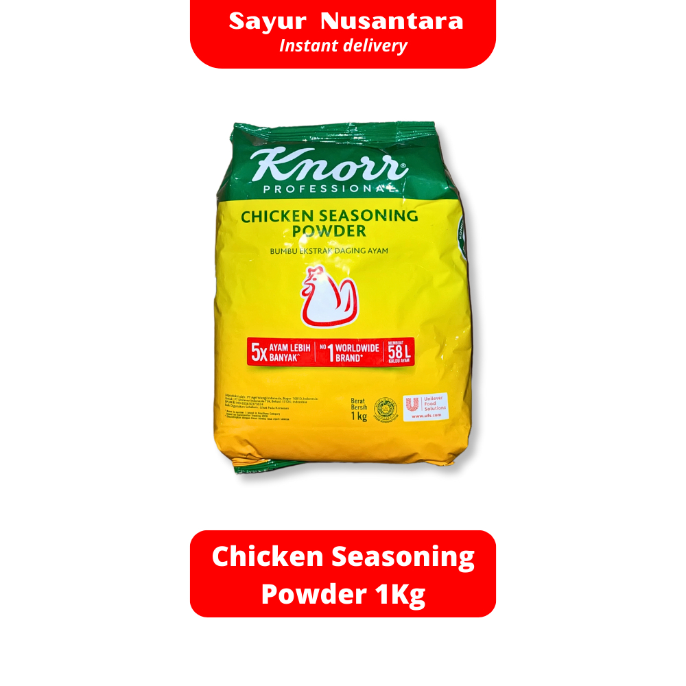 Knorr Chicken Seasoning Powder 1kg - Indonesian Vegetables | Shopee ...