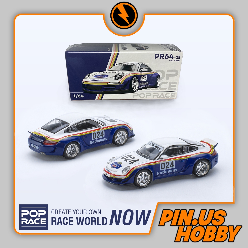 Pop RACE 997 RWB ROTHMANS ORIGINAL POP RACE MADE IN CHINA, DIECAST POP ...