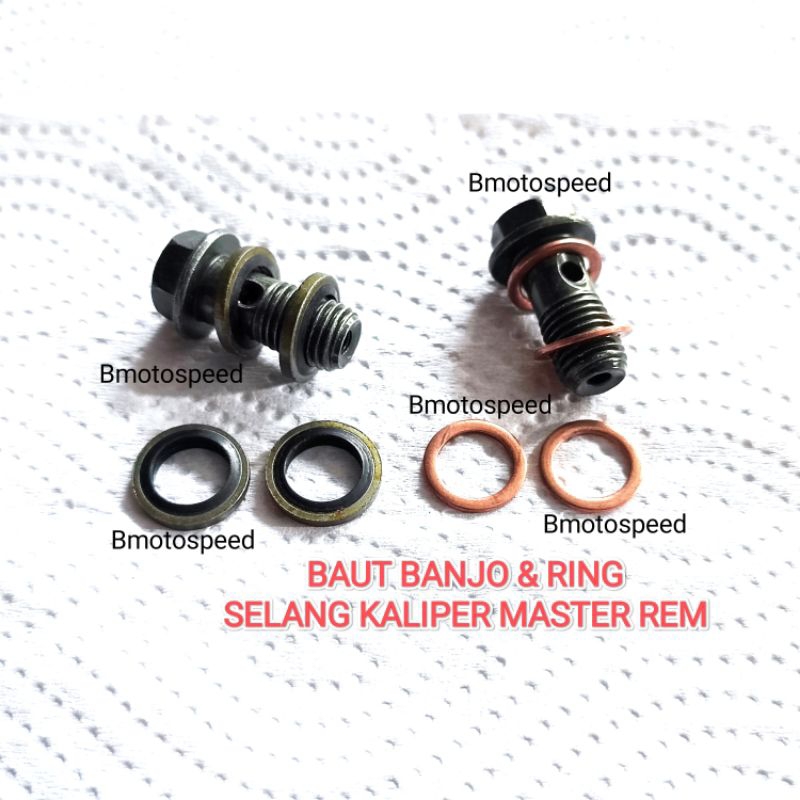 Brake MASTER CALIPER BOLT NEPEL BANJO BOLT ROUGH DRAT BRAKE HOSE M10 ...