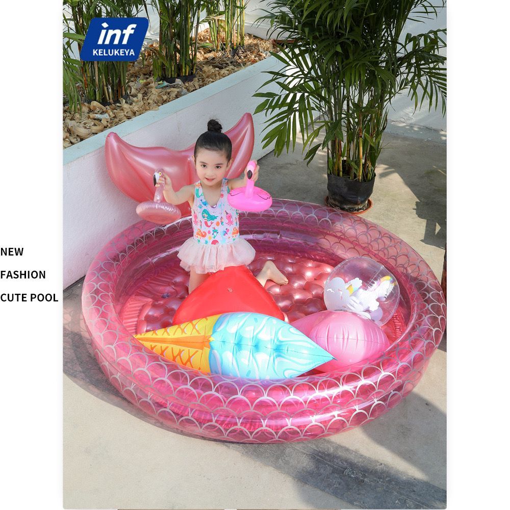 Swimming POOL bath float water ball mermaid fish tail bubbles oasis ...