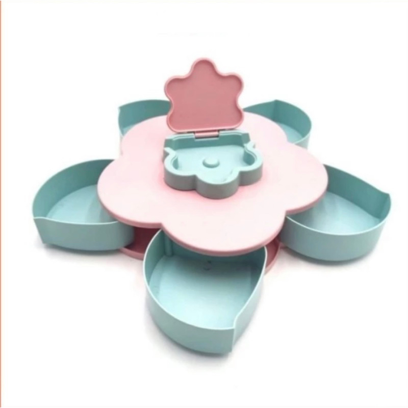 5 LEAF PUTER JARS - BLOOMING FLOWER ROTATING JARS - 5in1 CAKE JARS ...