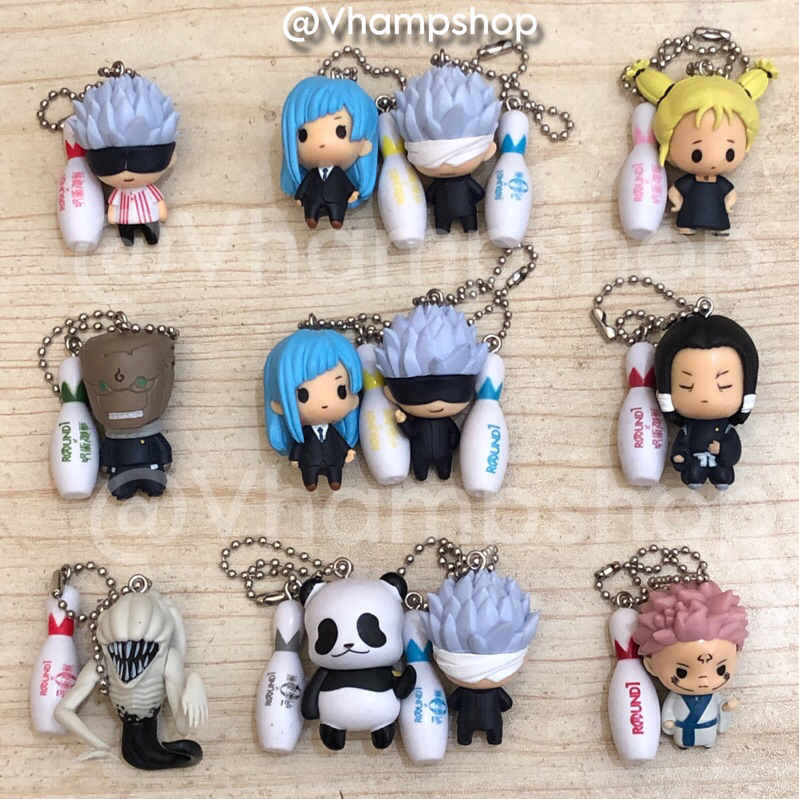Jujutsu Kaisen Round one keychain figure Mascot : Gojo, Sukuna, Kamo ...