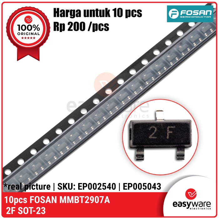 10x Transistor MMBT2907A 2F SOT-23 Bipolar Transistor MMBT 2907A ...