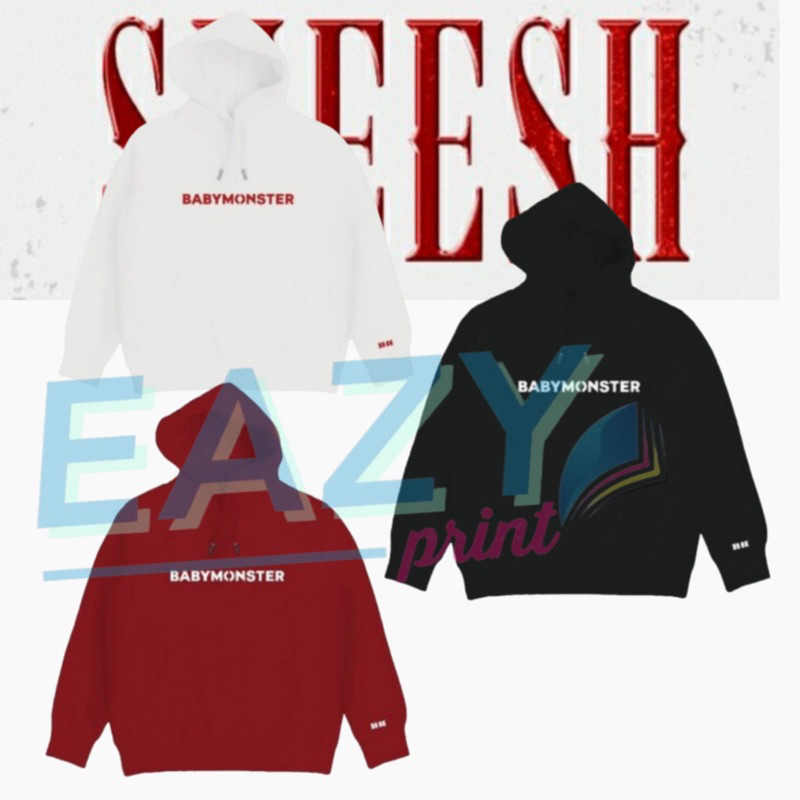 Hoodie BABYMONSTER YG SHEESH KPOP IDOL BABYMONS7ER GIRLBAND | Shopee Philippines