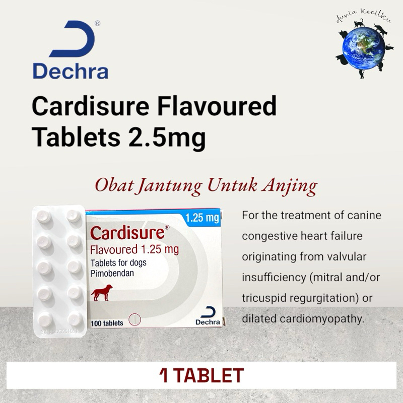 Cardisure 2,5 Mg Pimobendan Heart / Cardiac Dog Oral Medicine Tablets ...