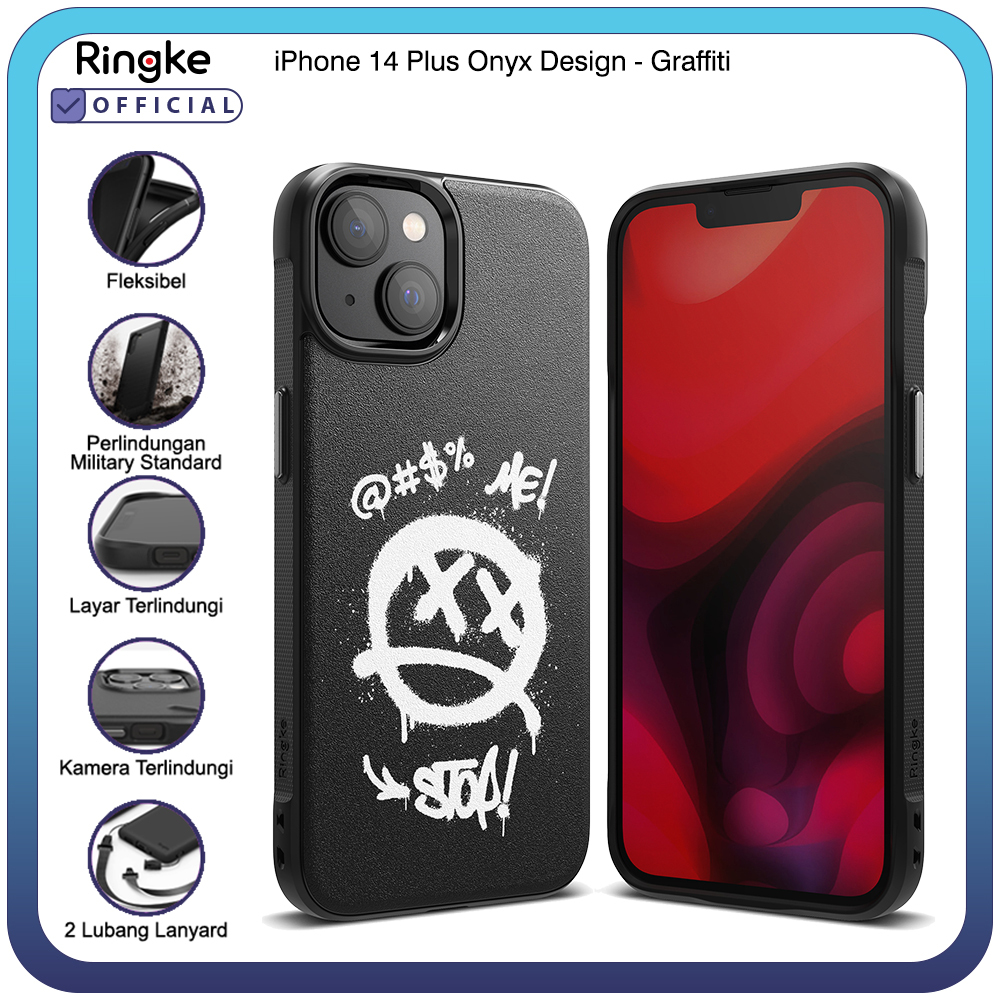 Ringke iPhone 14 Plus Onyx Graffiti Softcase Anti Crack Slim Armor ...