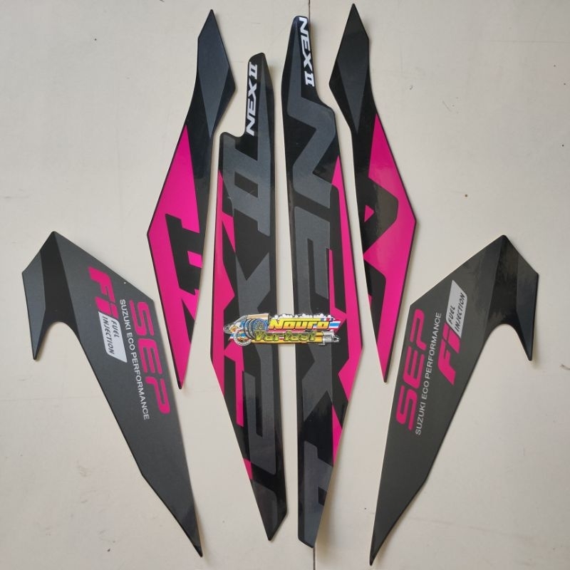 Suzuki Nex 2 2023 2024 black pink Striping, best quality standard ...