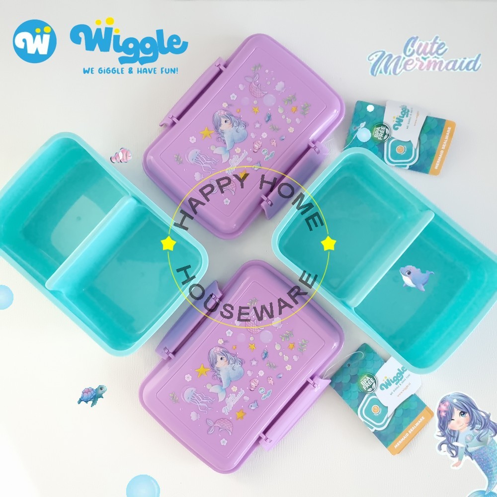 Wiggle Little Mermaid Series Lunch Box Bulkhead 750ml (Unit) Permanent ...