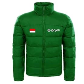 Gojek zipper Jacket custom gojek Parachute Jacket premium Flag taslan ...