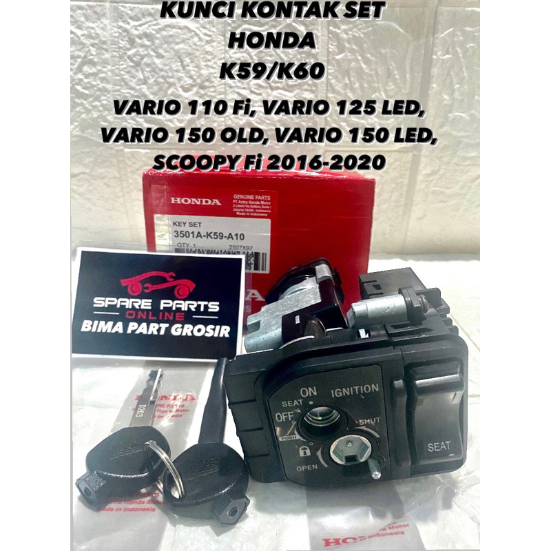 Ignition Lock ASSY SET HONDA VARIO 125 LED, VARIO 150 OLD LED, VARIO ...