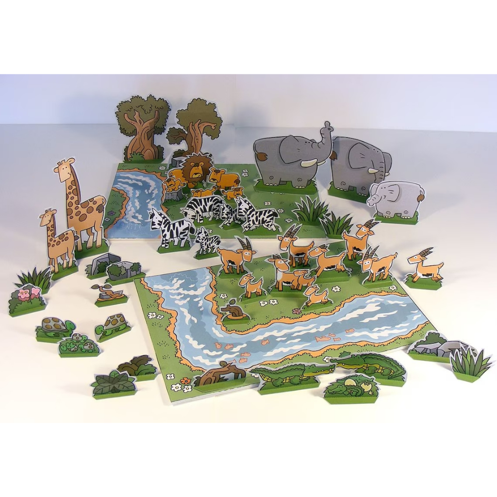 Diy Papercraft Diorama Safari Adventure Miniature Paper | Shopee ...