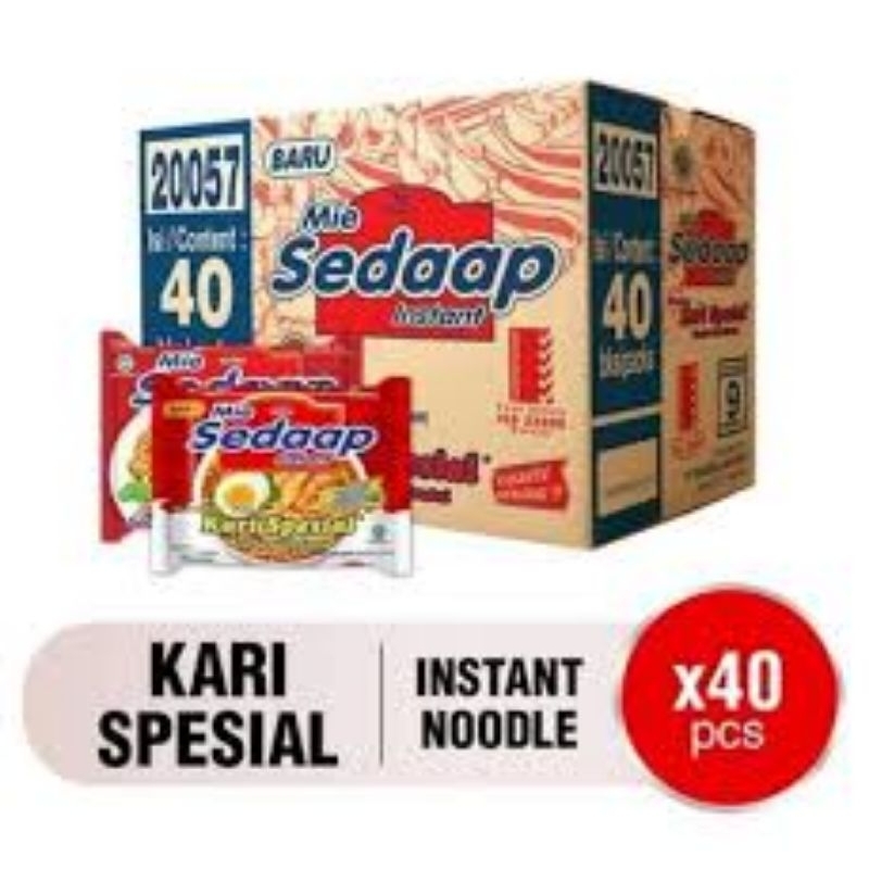 Special Curry Sedaap Noodles 1 Box 40pcs/family Instant Noodles ...