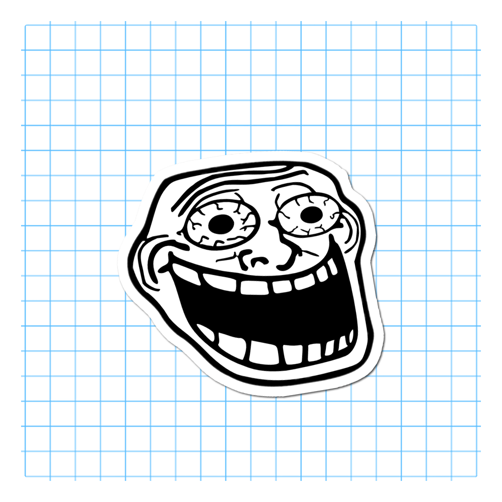 Meme Troll Face Sticker | Shopee Philippines