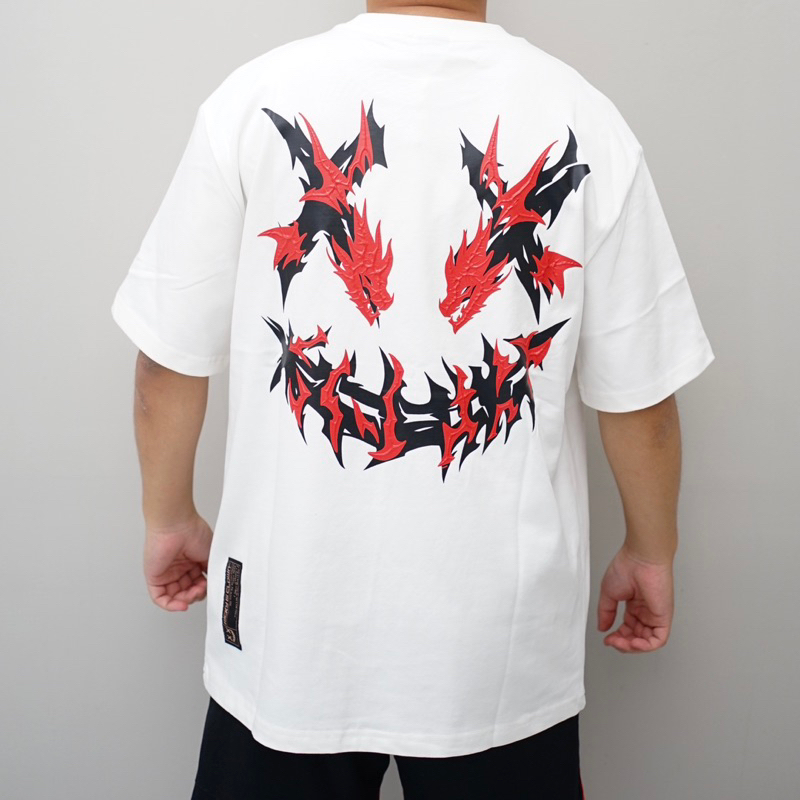 Ric Ricky Is Clown Flaming Dragon Tee White Original (100% Authentic ...