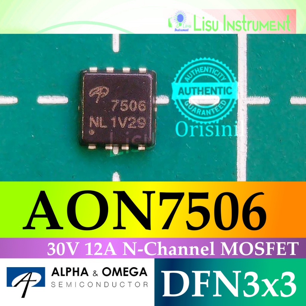 AON7506 30V 12A N-Channel AlphaMOS MOSFET 7506 DFN3x3 Alpha & Omega ORIGINAL | Shopee Philippines