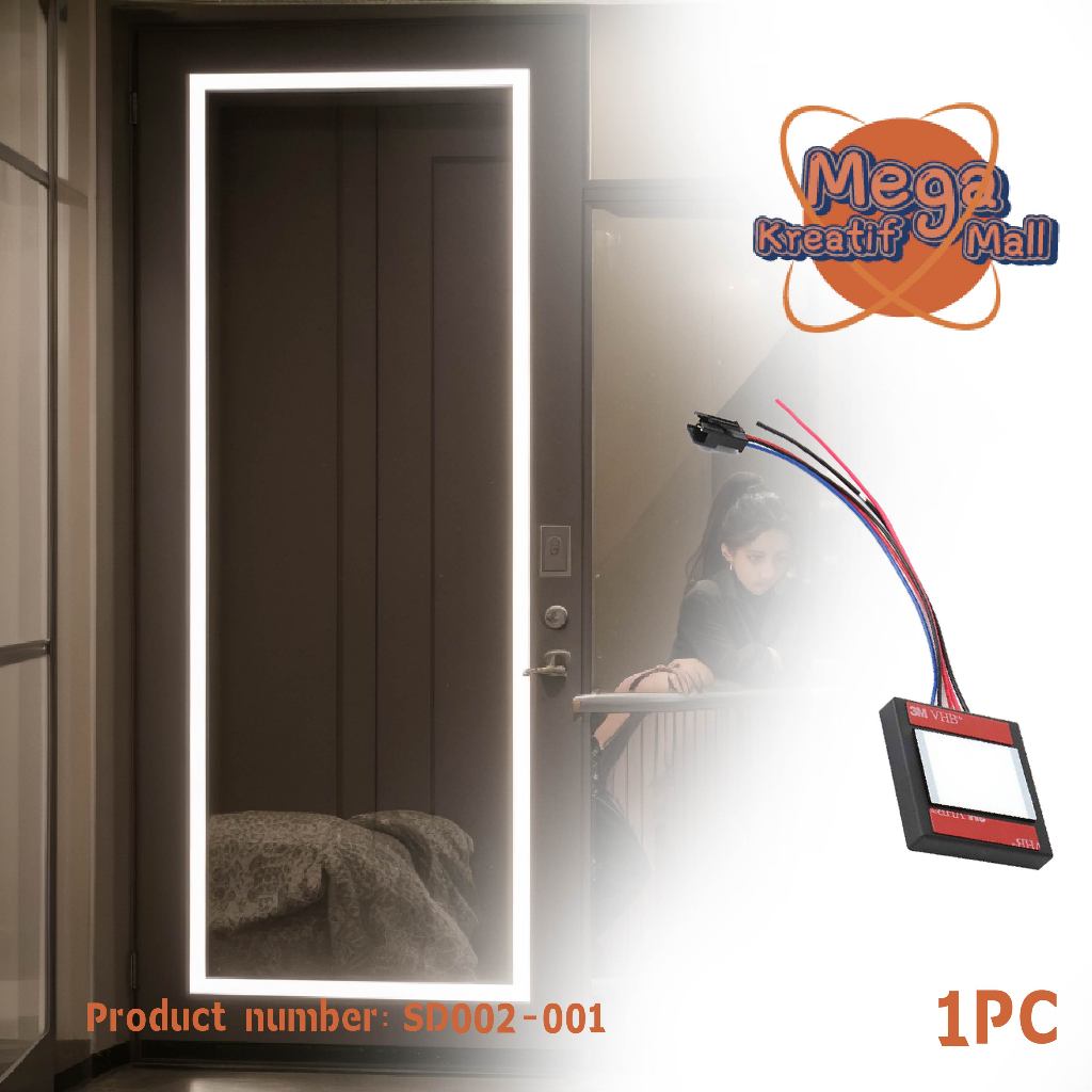 TOMBOL 5-24v Touch Sensor Switch Button/For Led Light Bathroom Mirror ...