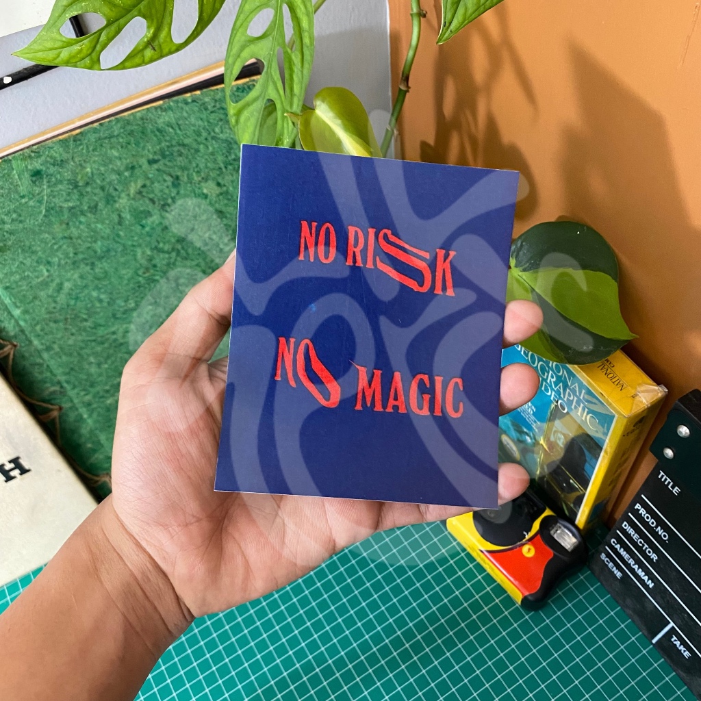 HP No risk no magic stickers / poster stickers / aesthetic stickers ...