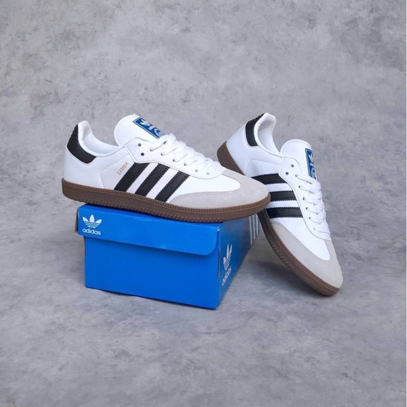 Adidas Samba Og White Black Gum Sepatu | Shopee Philippines
