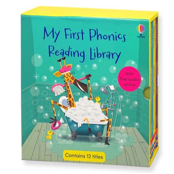 Usborne My First Phonics Reading Library 12 Books Collection Box Set ...
