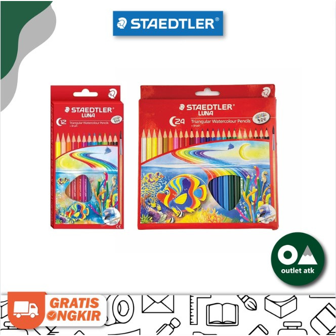Staedtler Luna Triangular Colored Pencil 12/24 - Color Pencil | Shopee ...