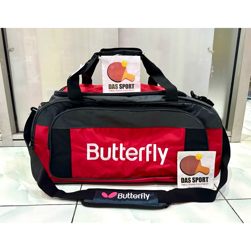 MERAH Red BUTTERFLY Sling Tote Bag (Length 57cm, Width 27cm, Height ...